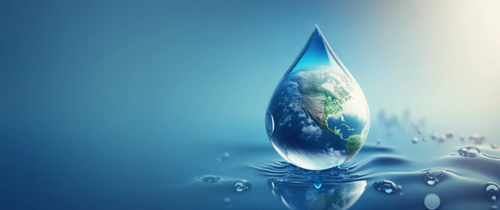 water drop with earth , World Water Day , Generative Ai – The Moses ...